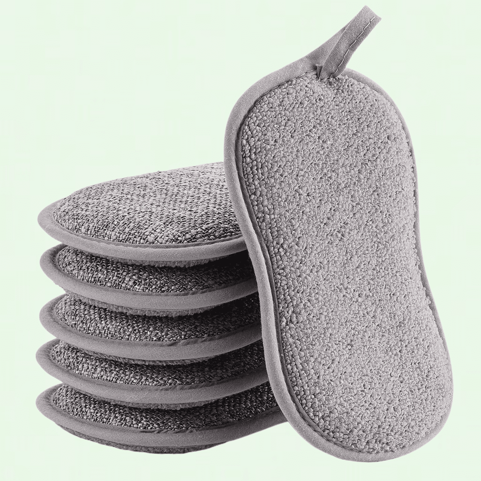 Double Sided Kitchen Scouring Sponges, 12 Pack, Non-Scratch Dish ...