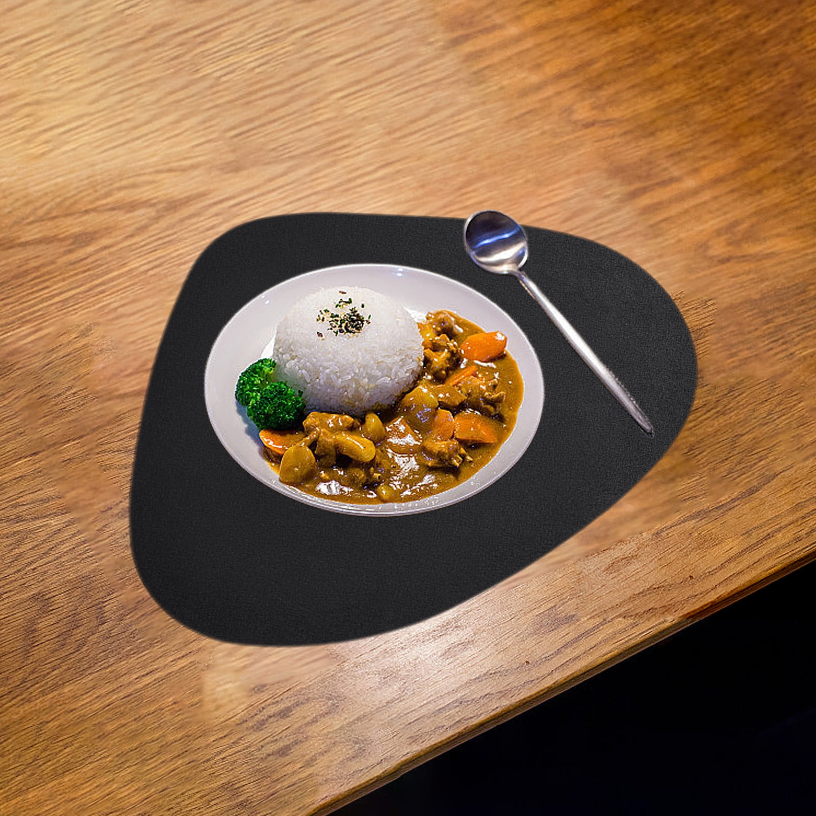 Double Sided Leather Placemats for Dining Table - Heat Insulating Table Runner, PU Western Style ...