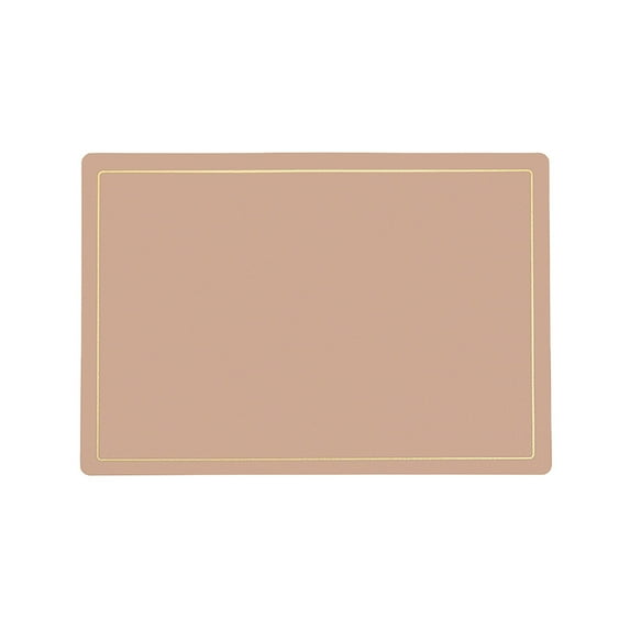 Double-Sided Leather Placemats and Table Runner Set - Heat Resistant ...