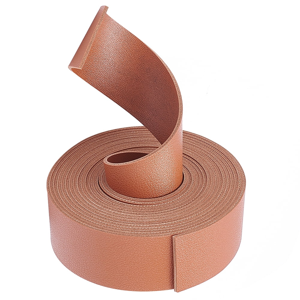 Double Sided Leather Straps Strips Coffee 118 Inch Long 1.18 Inch Wide ...