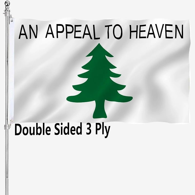 Double Sided Liberty Tree Flag 3x5 An Appeal to Heaven Flags 100% Polyester Fiber Pine Tree Flag ...