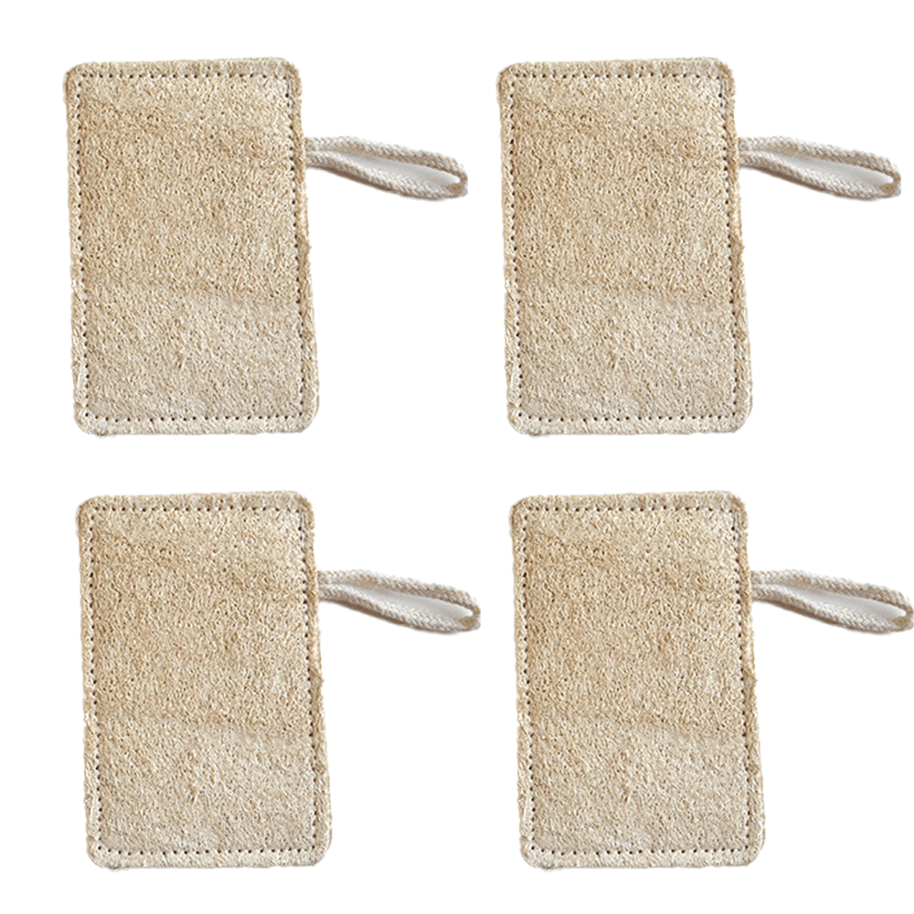 Double-Sided Loofah Dish Towel, Double-Layer Loofah Thickened Dish ...