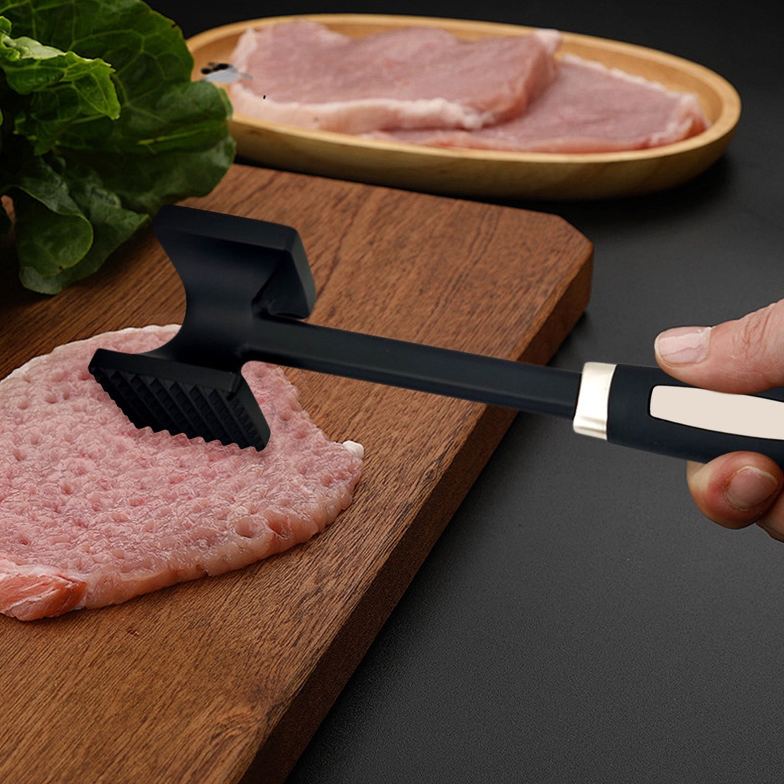 Double-Sided Meat Tenderizer Hammer - Aluminum Alloy Kitchen Tool for ...