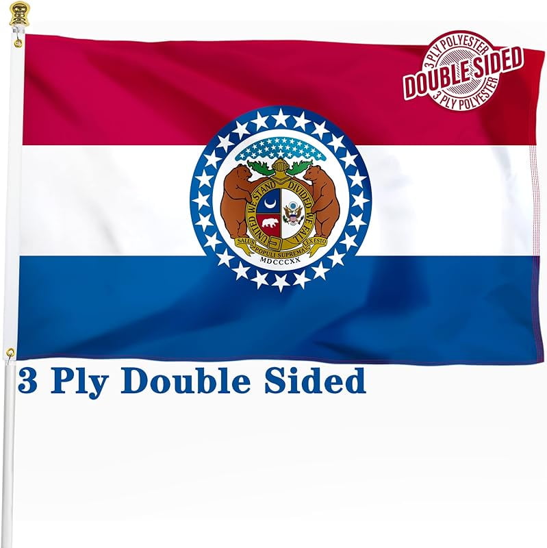 Double Sided Missouri State Flag 4x6 ft, Heavy Duty 3 Ply Durable ...