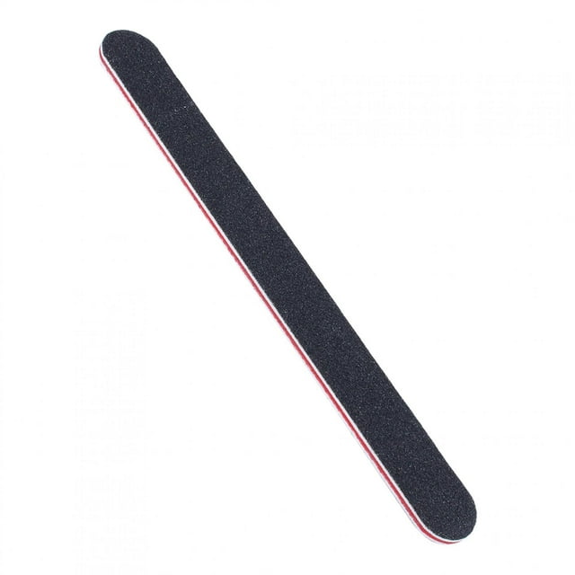 Double Sided Nail Files 100/180 Grid Emery Board Grit Black Gel ...