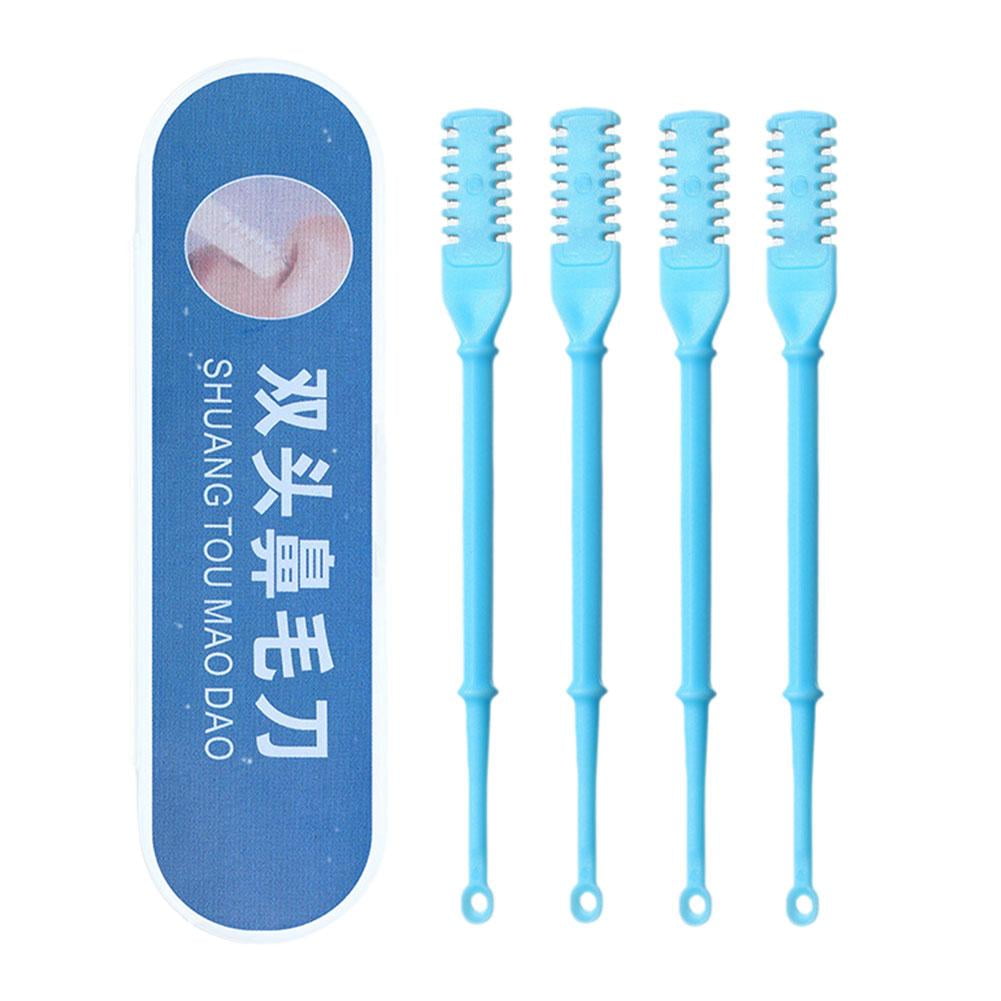 PLGEBR New Double-ended Nose Manual Clean Nose Hair Trimmer Portable ...