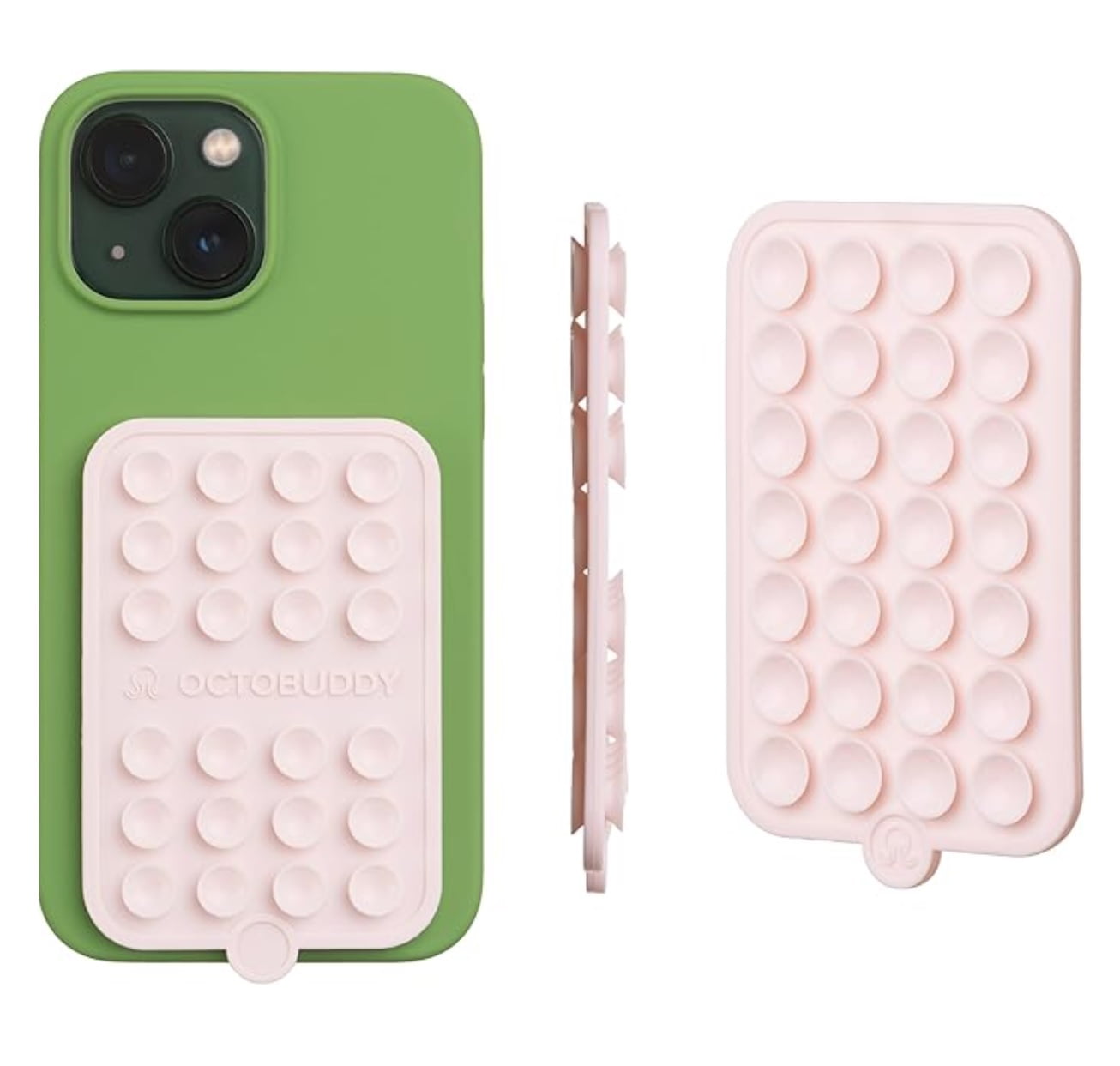 "Octobuddy Double-Sided Silicone Suction Phone Case, Detachable Mount ...