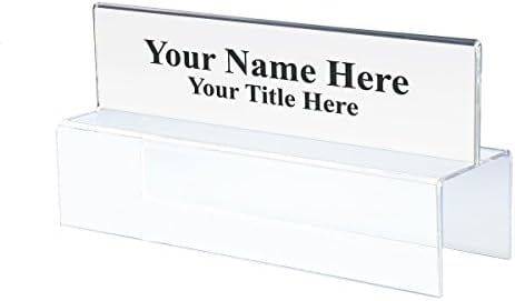 Double-Sided Office Cubicle Nameplate Sign Frame 8-1/2" Wide x 2-1/2 ...