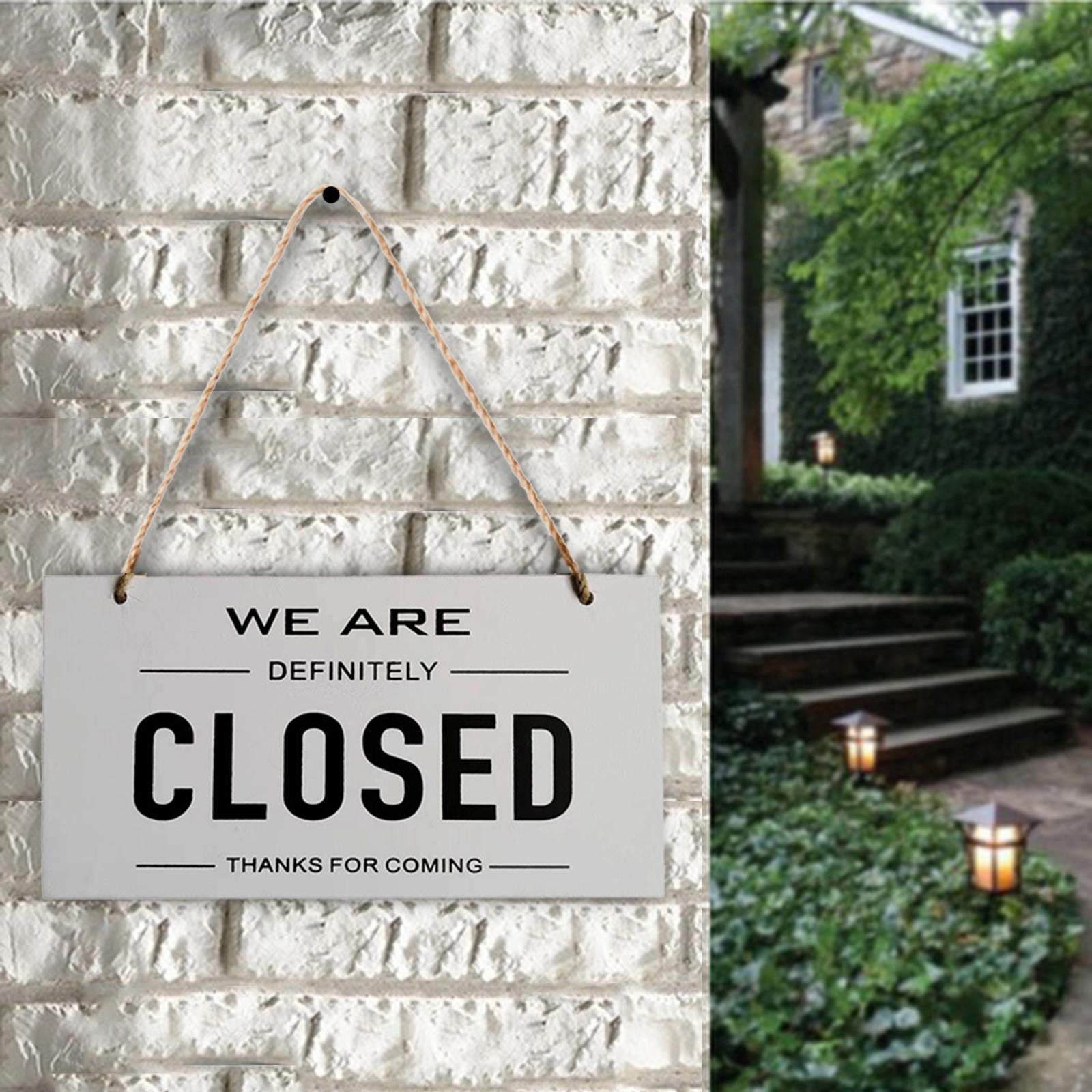 Double Sided Open Closed Sign Business Sign Hanging Sign for Business ...