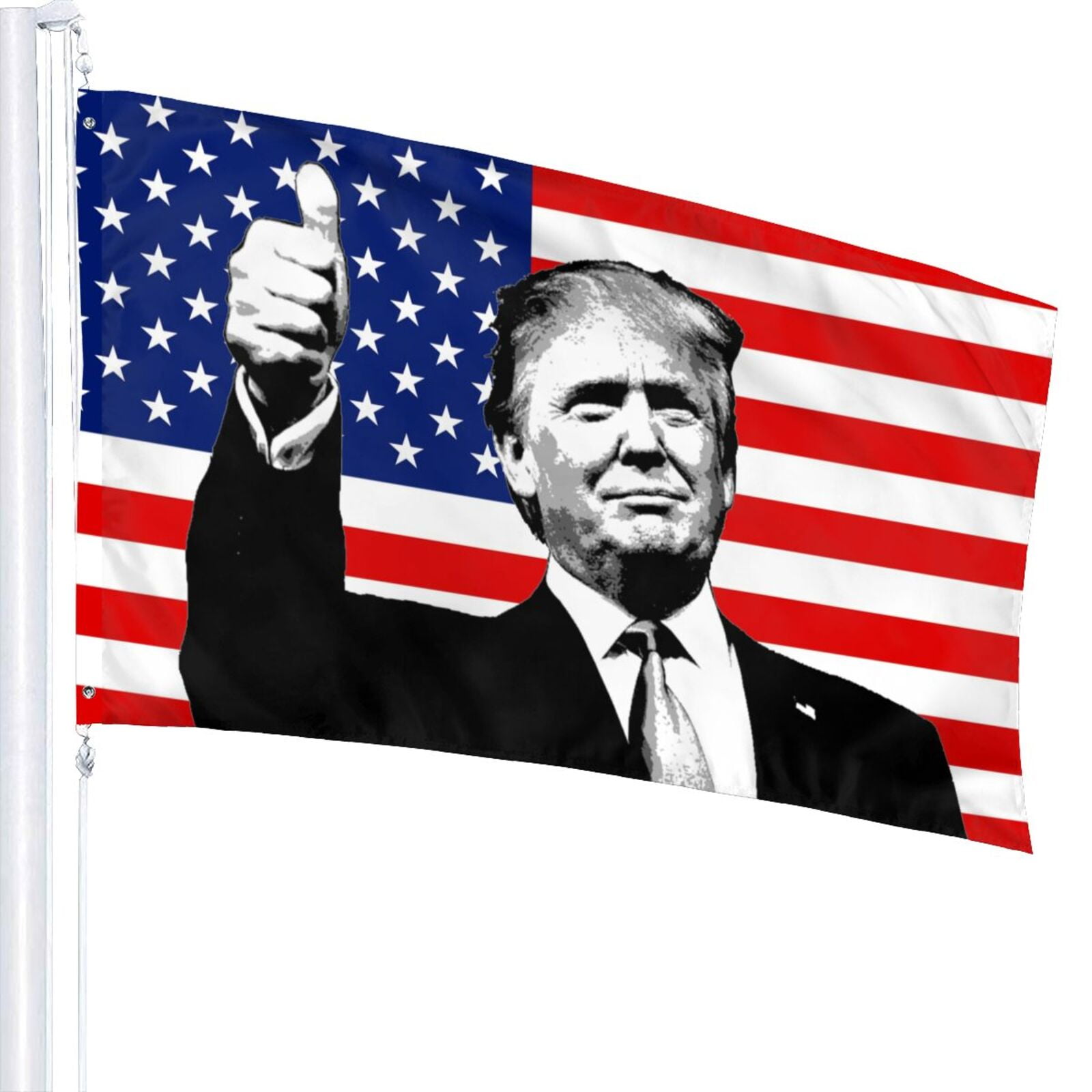 Double Sided Outdoor 3x5ft Flag Donald-Trump Very Good Home Garden ...