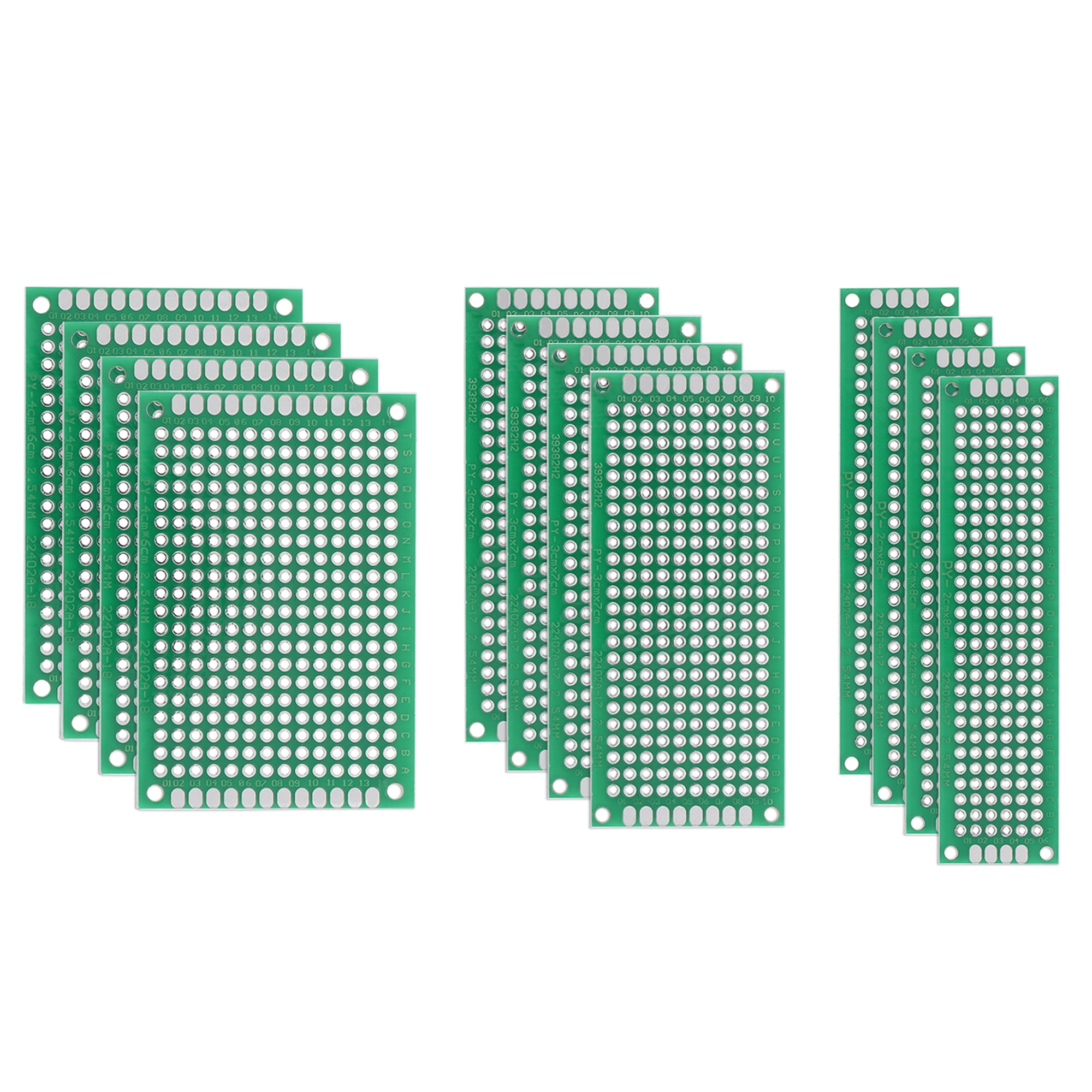 Double-Sided PCB Board Printed Circuit Boards Kit 3 Sizes Prototyping ...