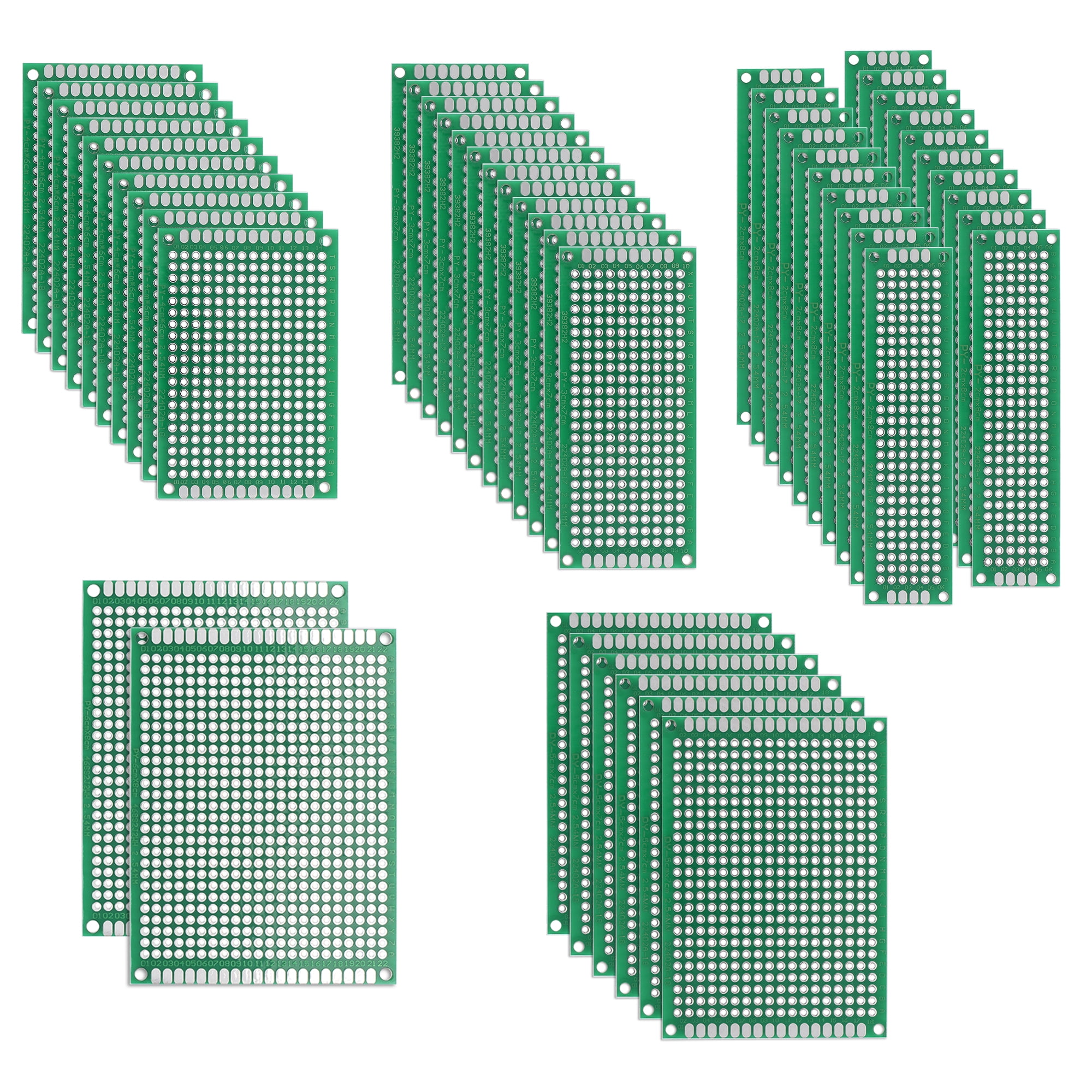 Double-Sided PCB Board Printed Circuit Boards Kit 5 Sizes Prototyping ...