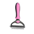 Double Sided Pet Grooming Brush, Deshedding Rake and Comb for Dogs Cats ...