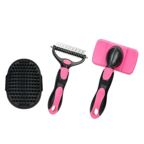 Double Sided Pet Grooming Rake, Deshedding Dematting Undercoat Tool for ...