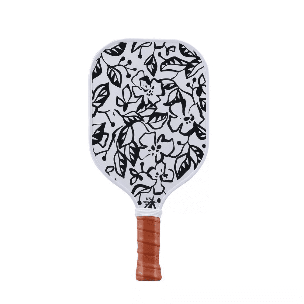 Double Sided Pickleball Paddle - Black Floral/Polka Dots - Walmart.com