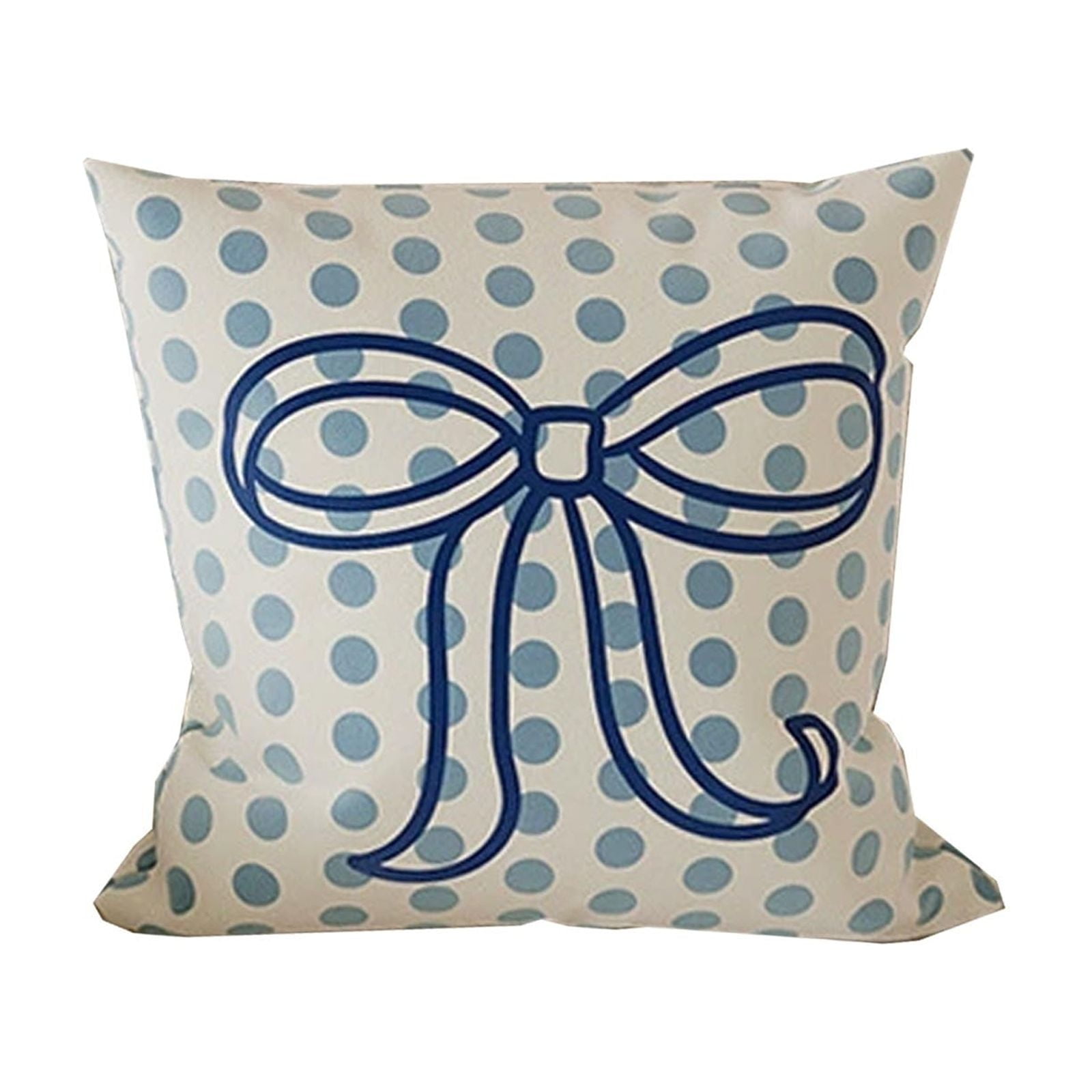 Double Sided Printed Bow Pillow Case Decorative Cover for Bedroom ...