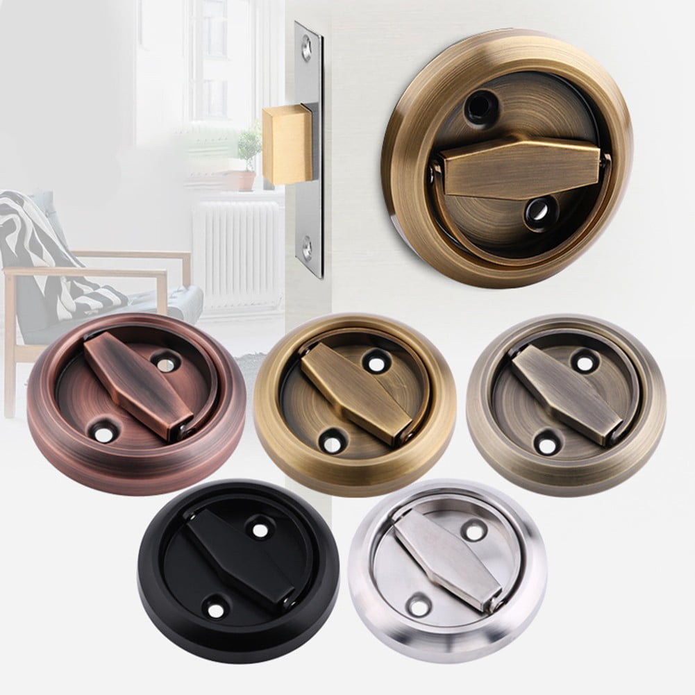 Double Sided Pull Ring Lock Elegant 201 Stainless Steel Pocket Door ...