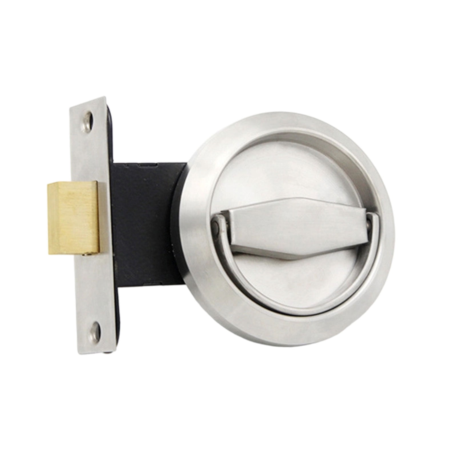 Double Sided Recessed Door Lock with Rotating Handle None Key Need ...