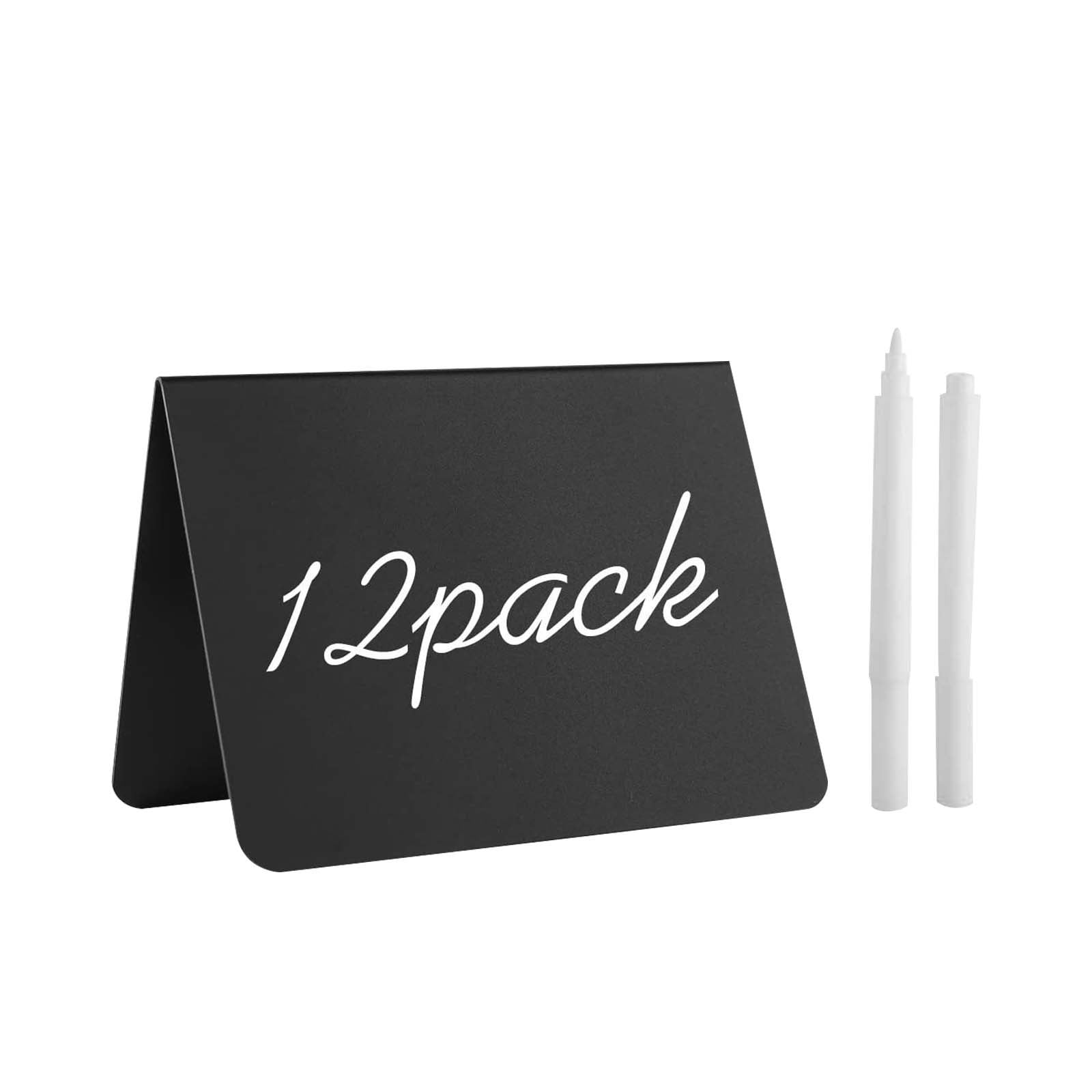 Double - Sided Reusable Mini Chalkboard Set - Portable Tabletop Sign ...
