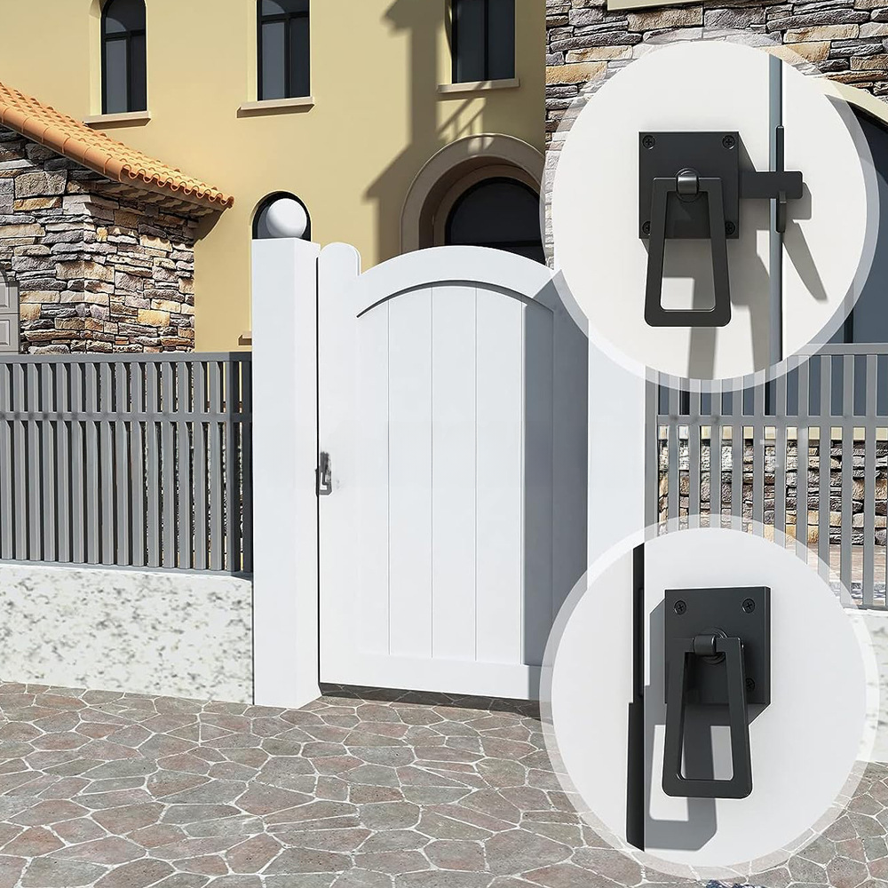 Double-Sided Revolving Door Latch Heavy Duty Aluminum Fence Bolt ...