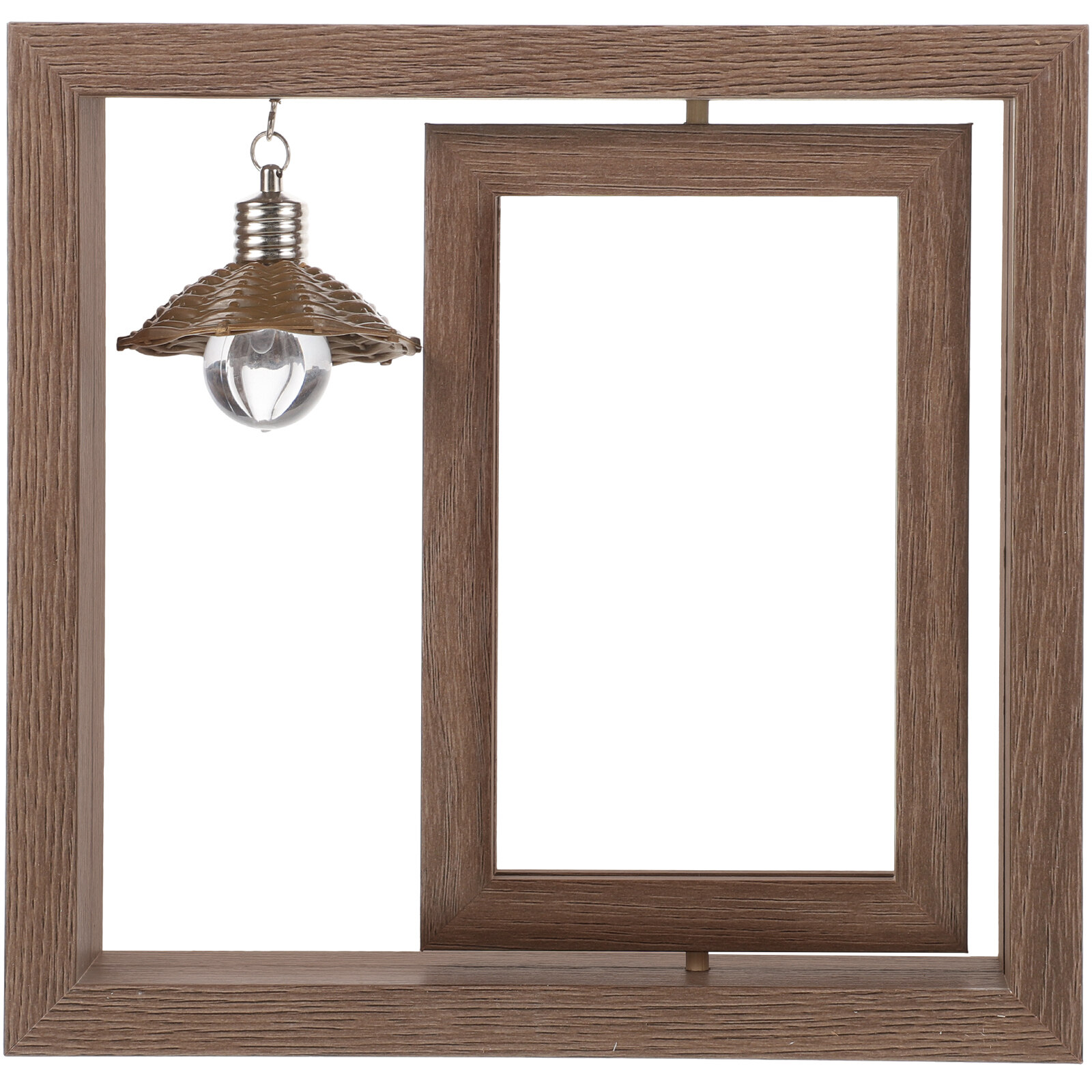 Double Sided Rotating Wood Picture Frame Rotating Wood Photo Frame Home ...