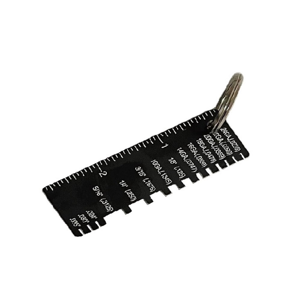 Double Sided Scaled Wire Gauge Stainless Steel Wire Thickness Measuring ...