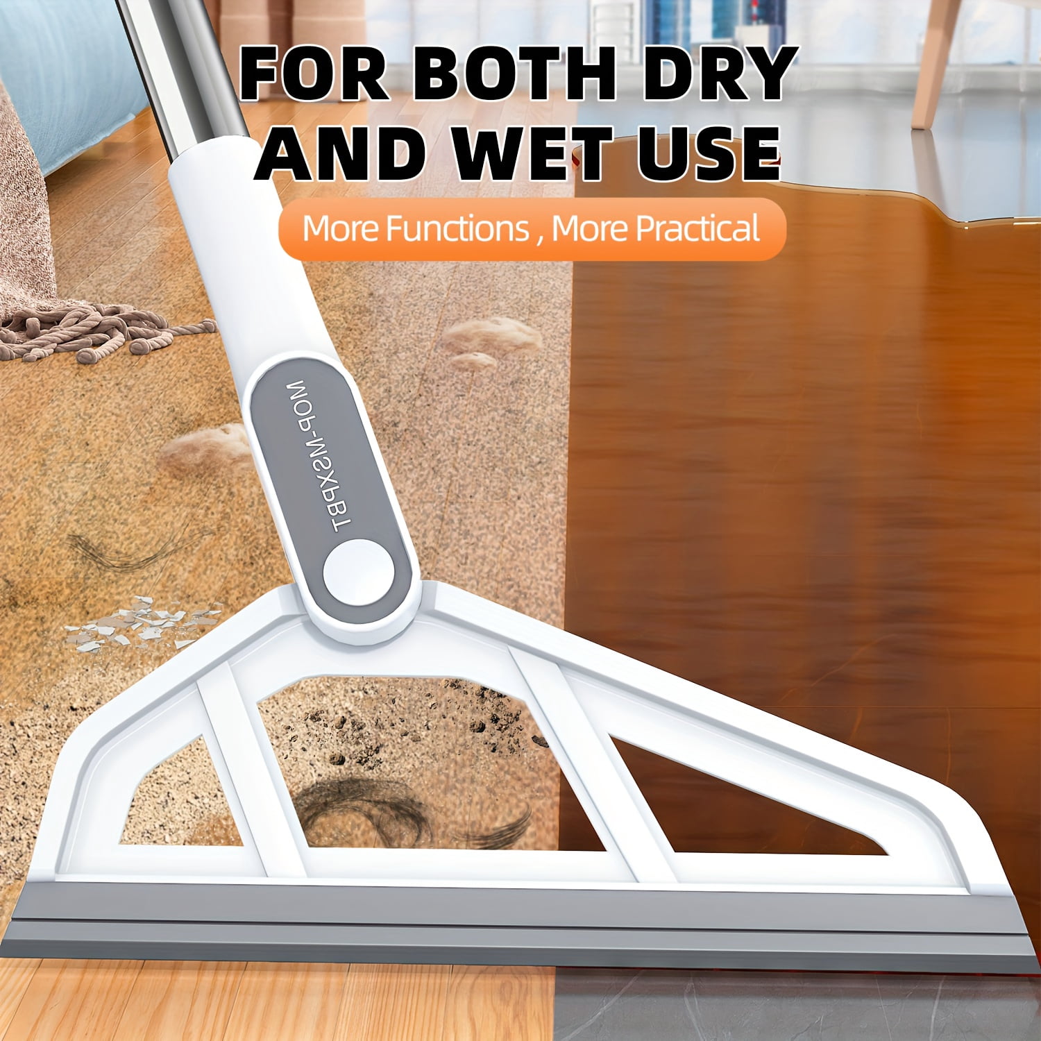 Double-Sided Scraper and Detachable Head Magic Broom for Removing Pet ...