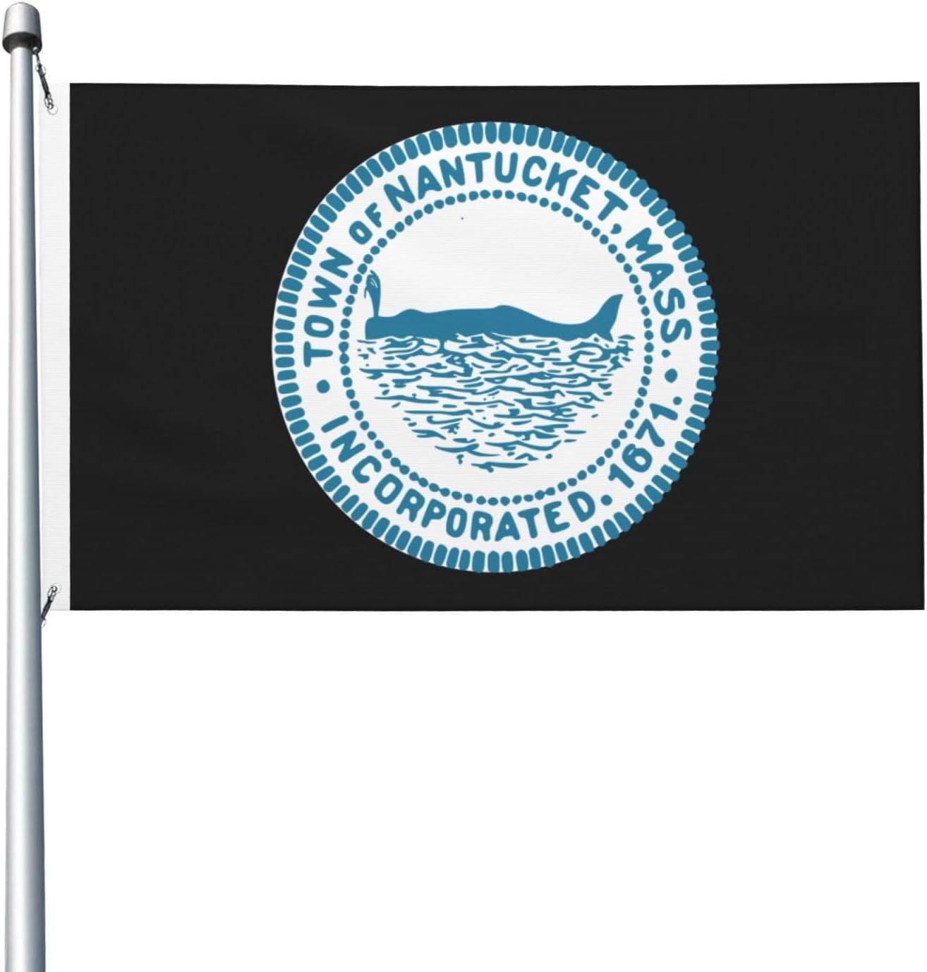 Double Sided Seal Of Nantucket Town And County, Massachusetts Flag 3x5 ...