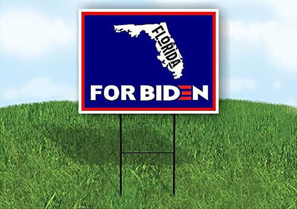 Double Sided Sign FLORIDA FOR BIDEN Yard Sign ROAD SIGN with Stand ...