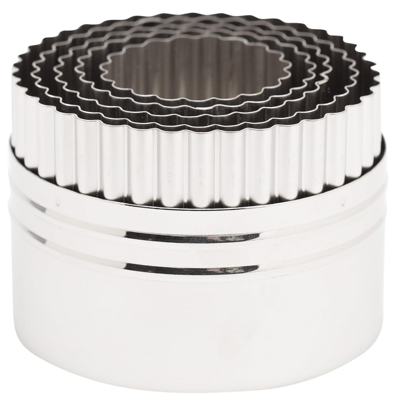 Double Sided Small Round Cutters in Graduated Sizes, Fluted & Plain ...