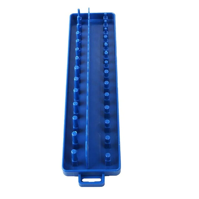 Double Sided Socket Organizer, 1/4'' 3/8'' 1/2'' Socket Tray Rack Tool ...