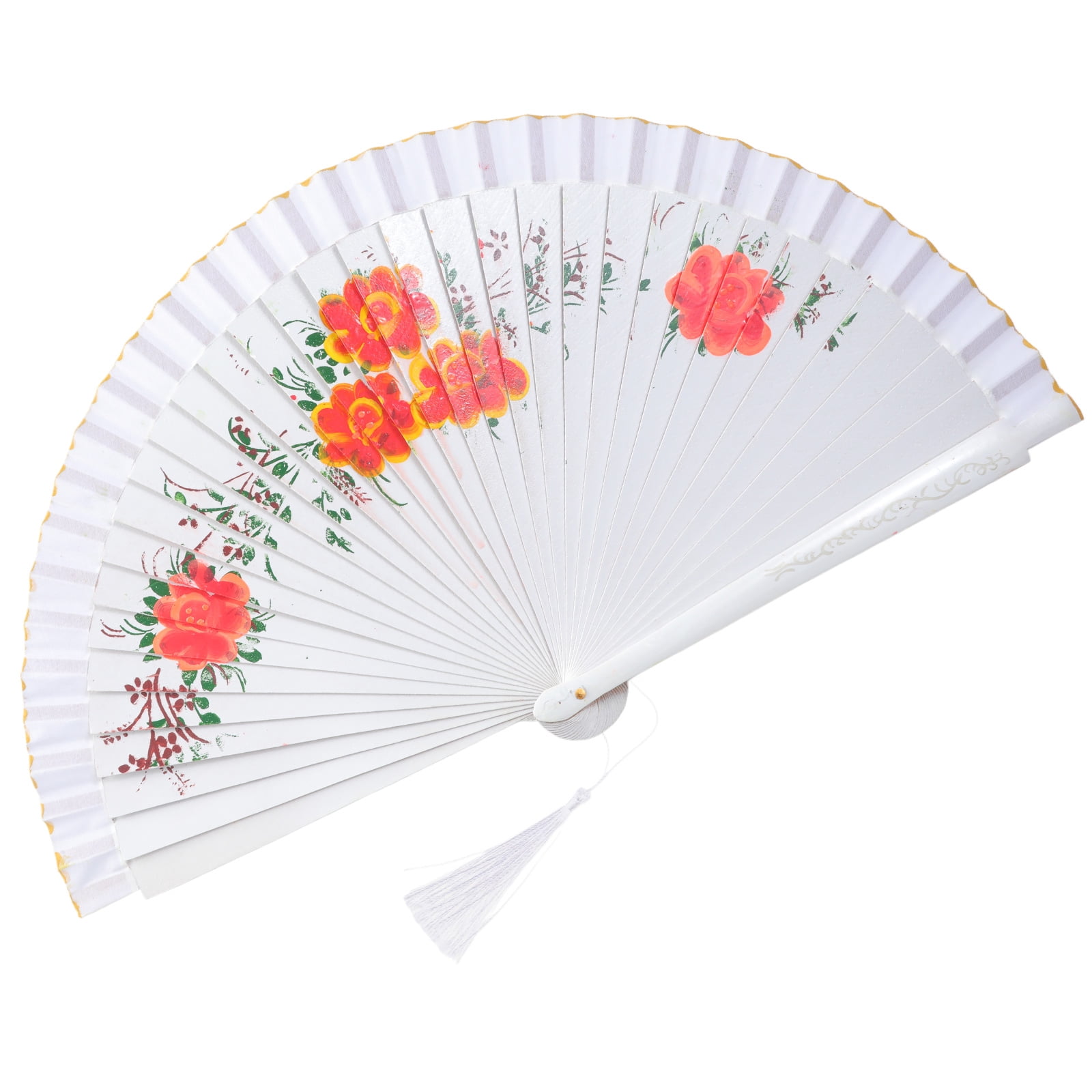 Double Sided Spanish Folding Fan Silk Fabric Dancing Fan for Dance ...