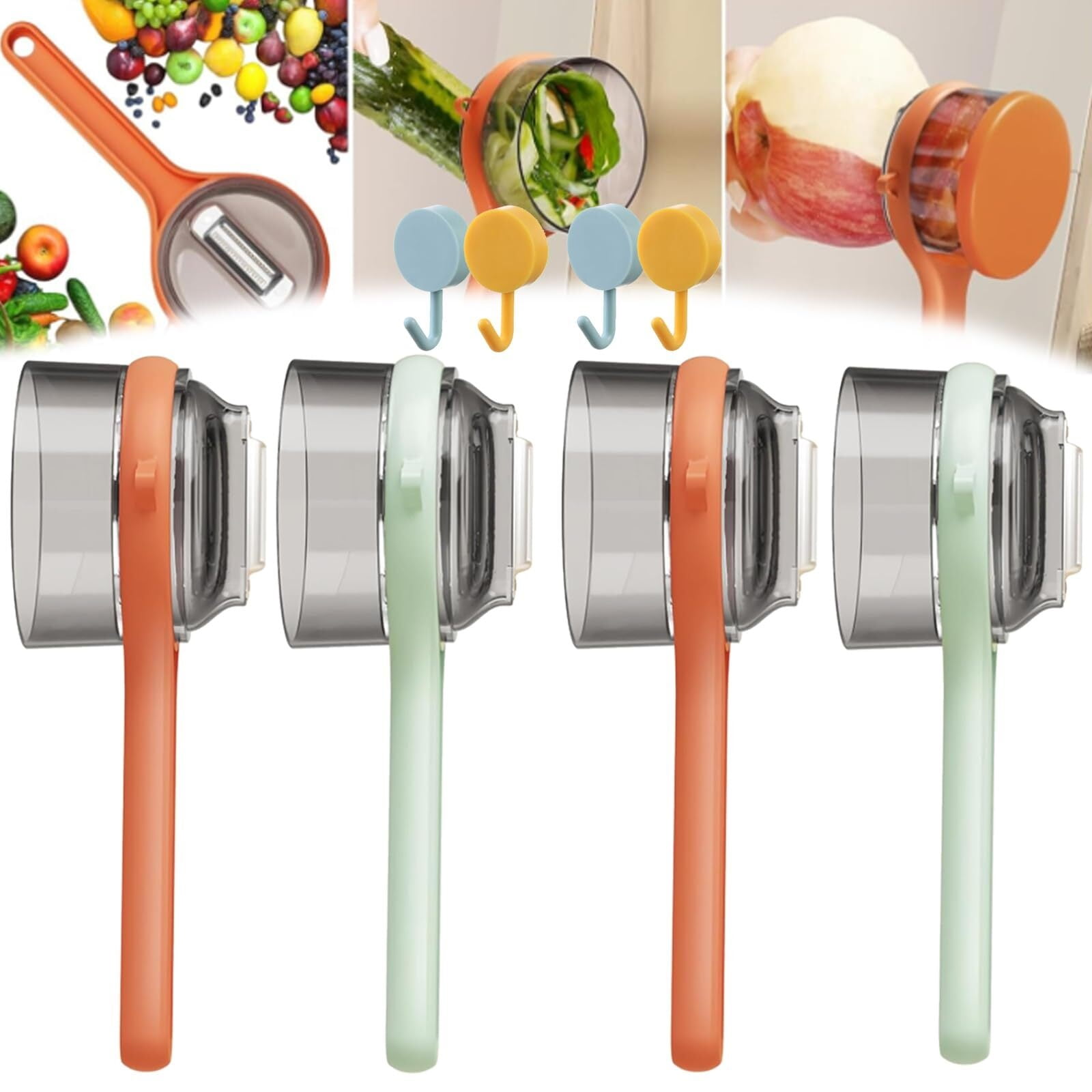 Double-Sided Stainless Steel Blade Peeling Knife with Storage Box, 2025 ...