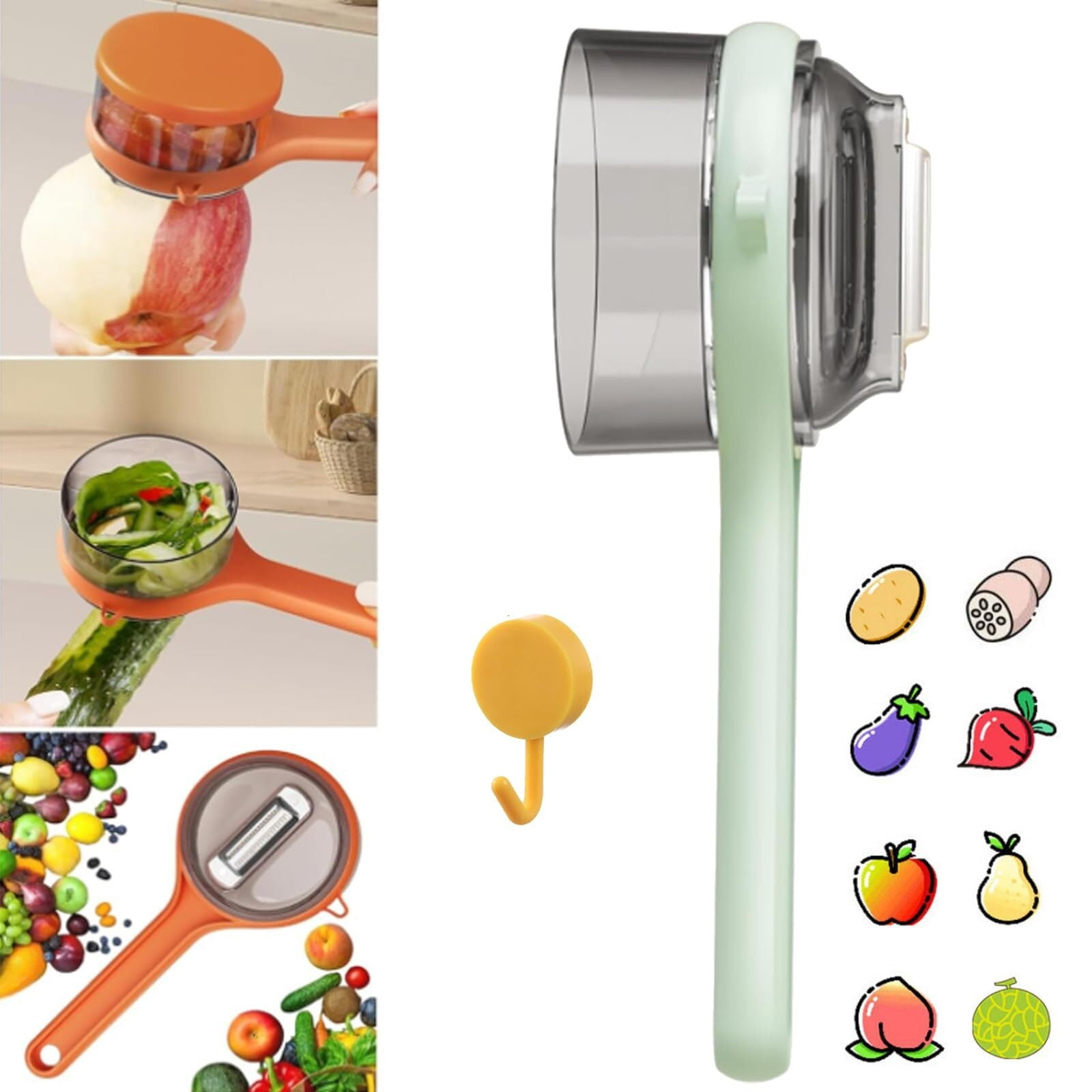 Double-Sided Stainless Steel Blade Peeling Knife with Storage Box, 2025 ...