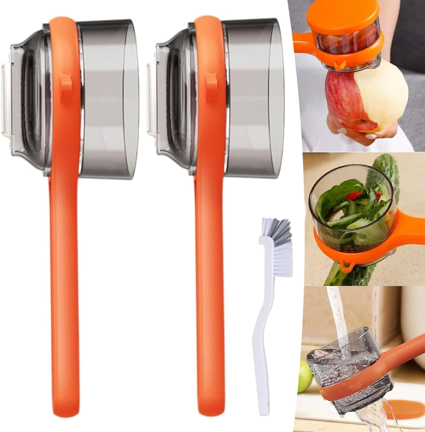 Double-Sided Stainless Steel Blade Peeling Knife with Storage Box ...