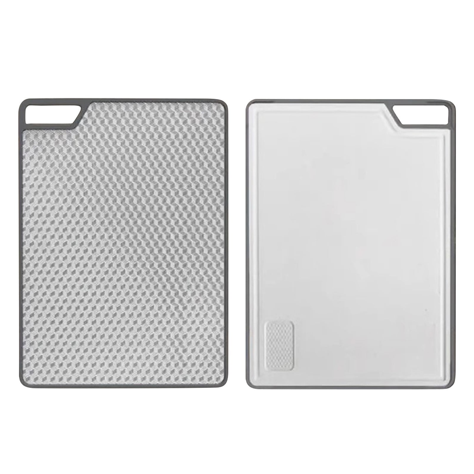 Double-Sided Stainless Steel Cutting Board – Non-Slip 304 Metal ...