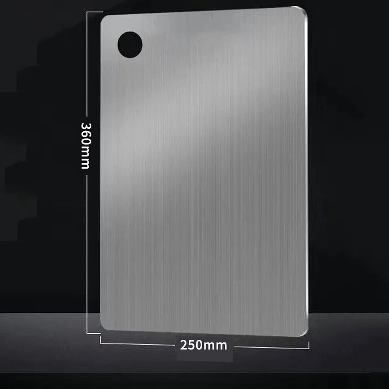 Double Sided Stainless Steel Kitchen Chopping Board, Versatile Food ...