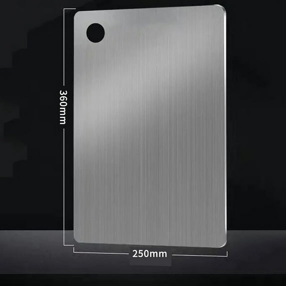 Double Sided Stainless Steel Kitchen Cutting Board, Non Porous Hygienic ...