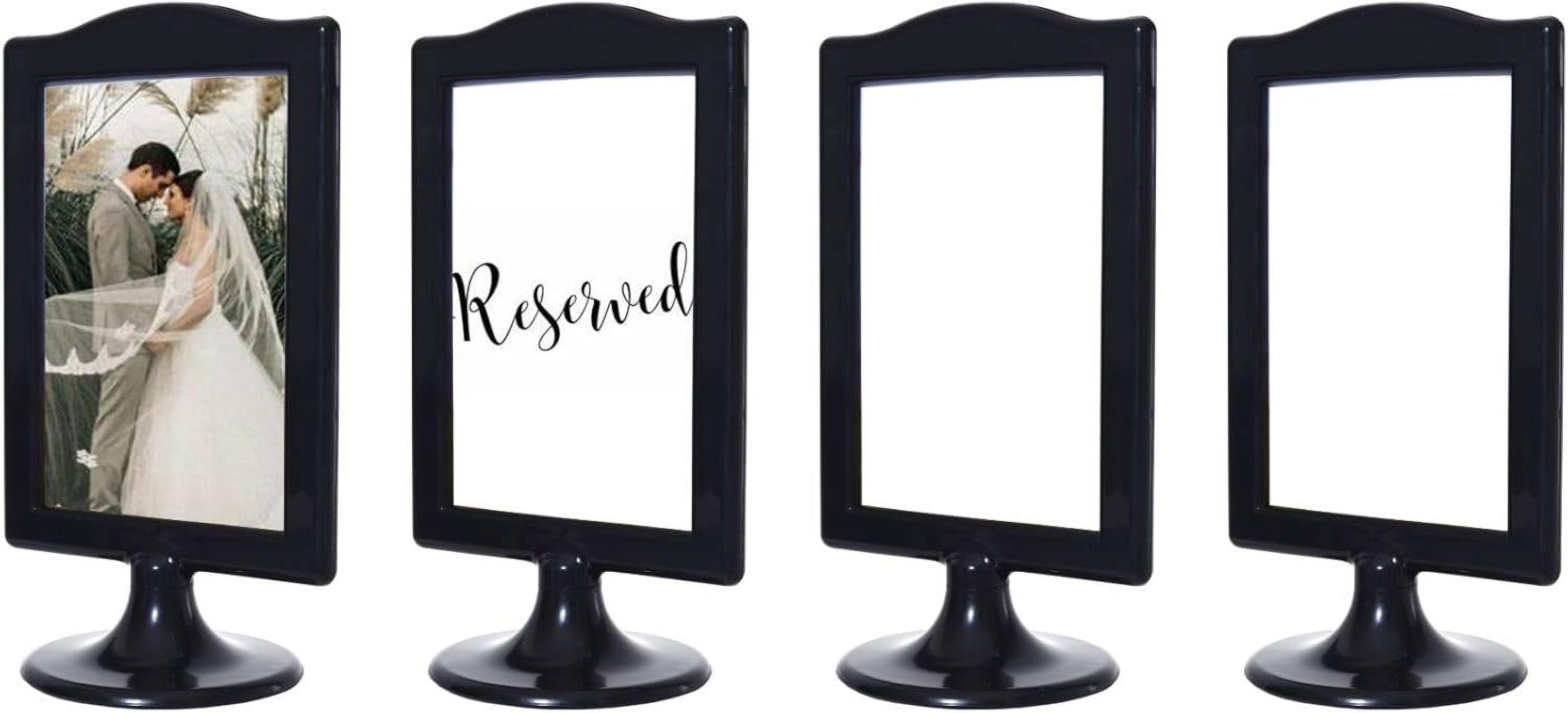 Double Sided Standing Picture Frames, 4x6 Plastic Picture Frame Bulk ...