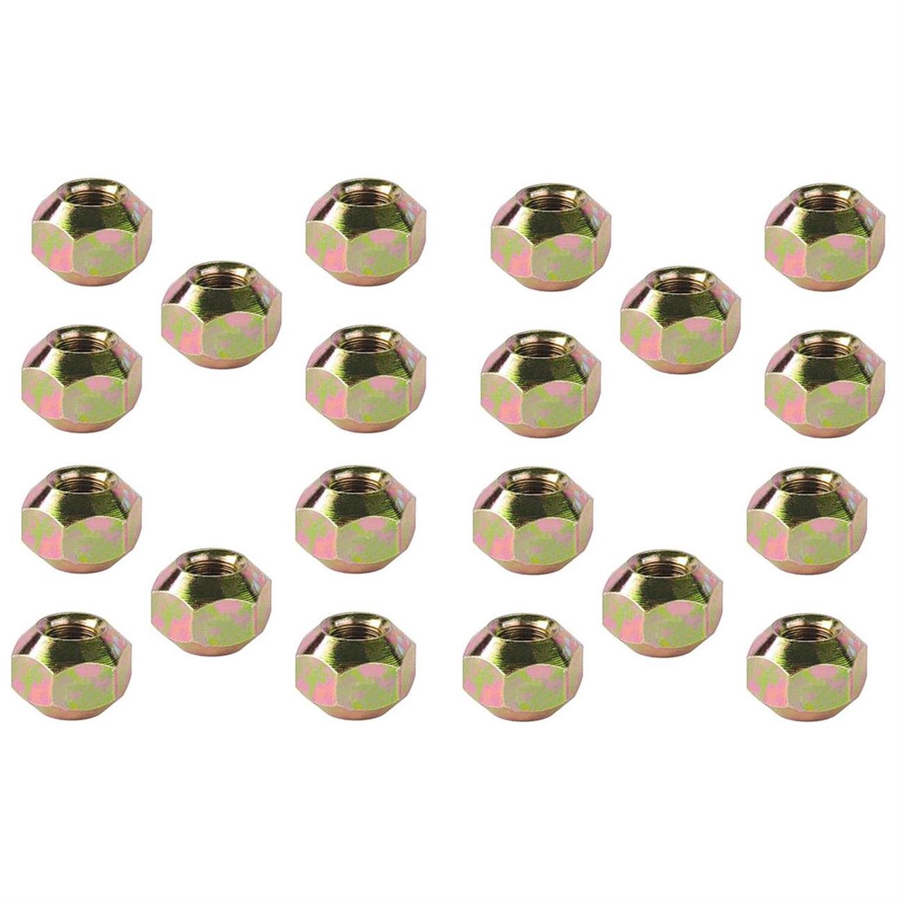 Double Sided Steel Lug Nuts, 1/2 Inch RH Fine Thread, 20/Pack - Walmart ...