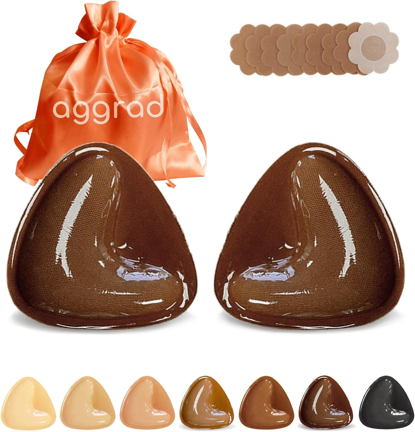 Double-Sided Sticky Bra Pads Inserts Ultra Instant Volume Push up Stick ...