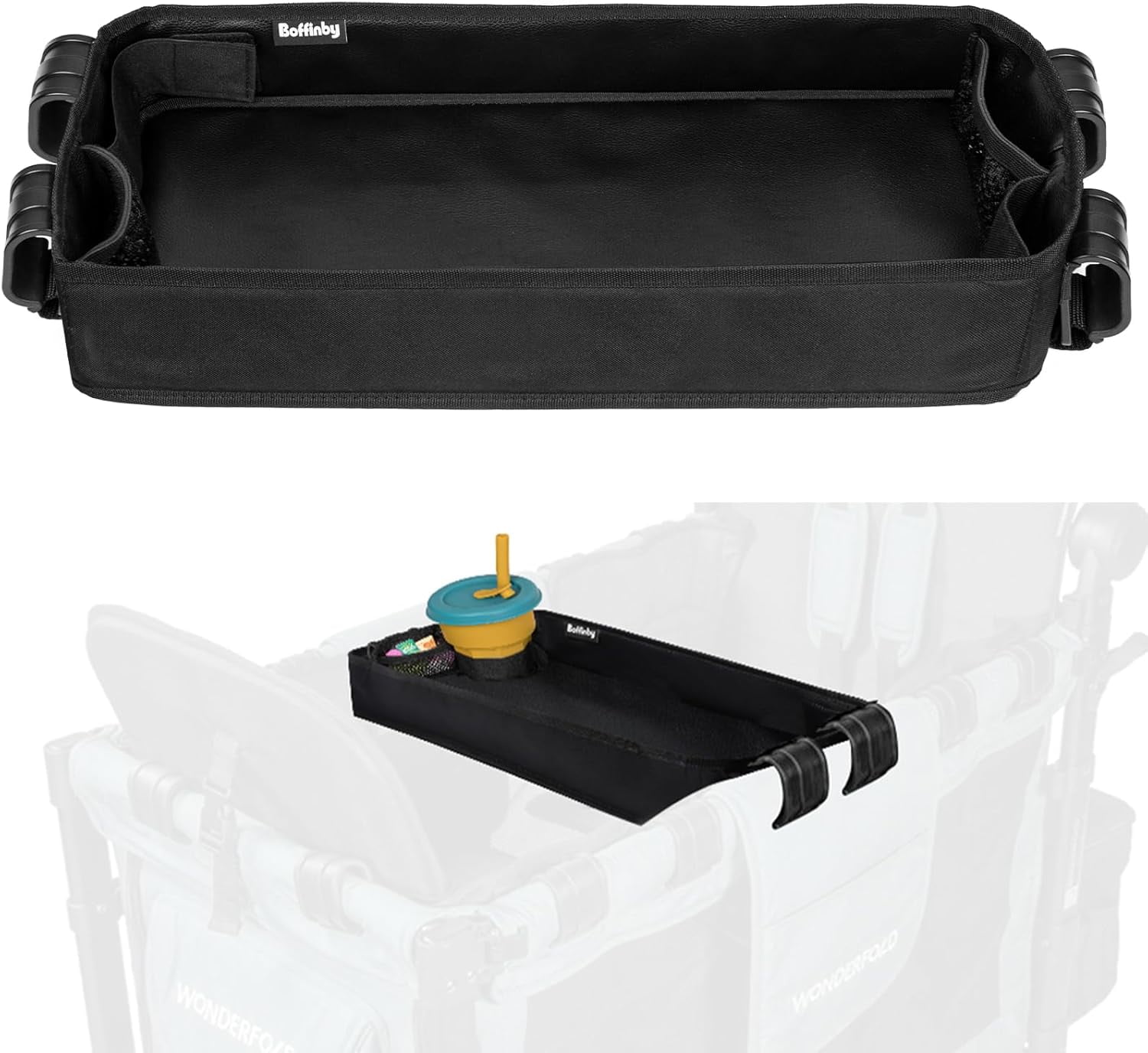 Double Sided Stroller Tray Fits for Wonderfold Wagon- Kids Snacks ...