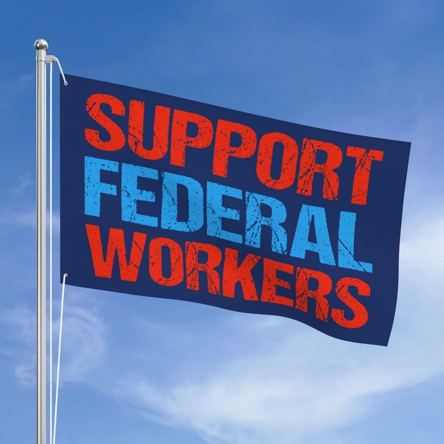 Double Sided, Support Federal Workers Flag 3x5 Anti-Resist Hate Resist ...