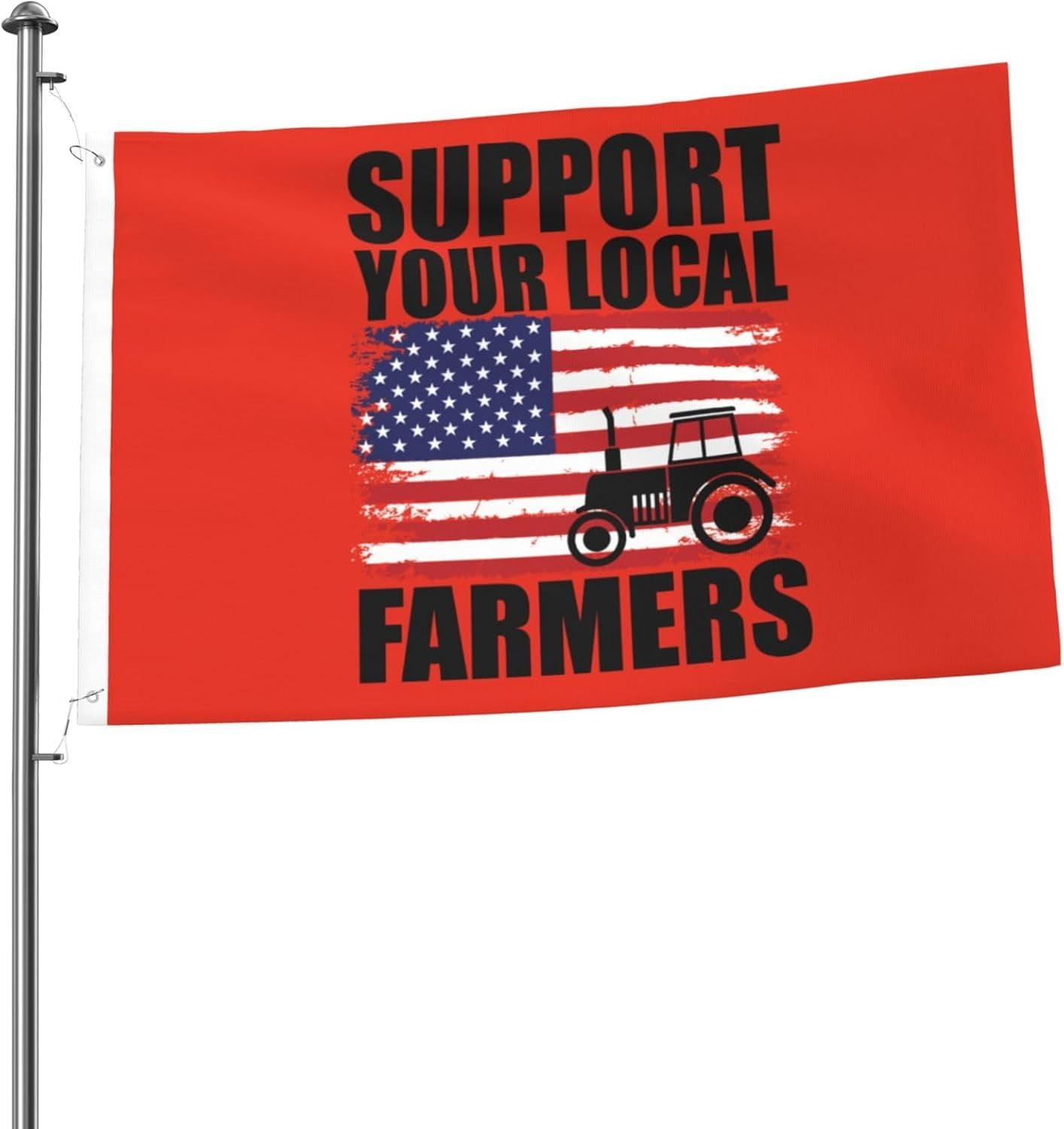 Double Sided Support Your Local Farmers Flag 2x3 Ft Outdoor Flags ...