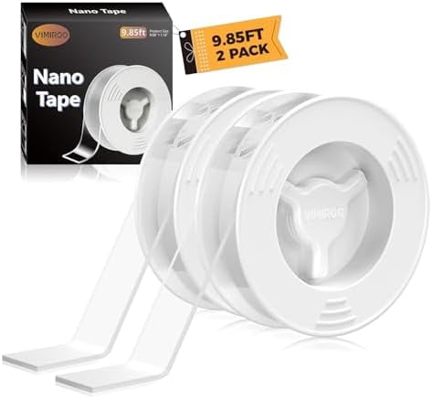 Double Sided Tape , 9.85FT Nano Tape Double Sided Mounting Tape ...