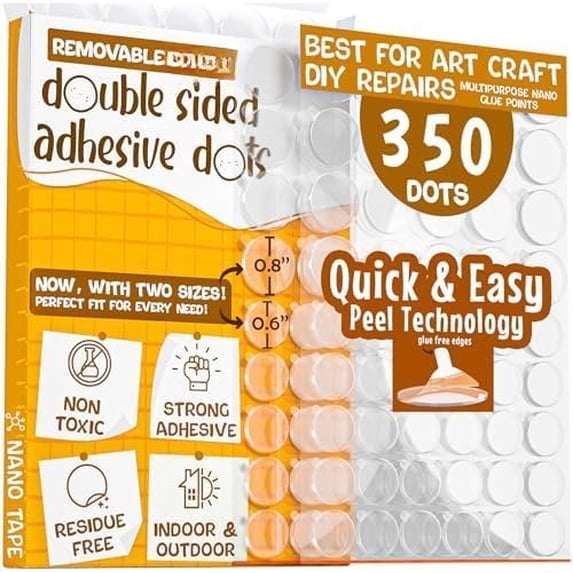Double Sided Tape Dots Stickers 280, 350, 450, 550 or 700 Removable ...