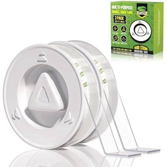 Double Sided Tape Heavy Duty, 2 count Double Sided Mounting Nano Tape ...