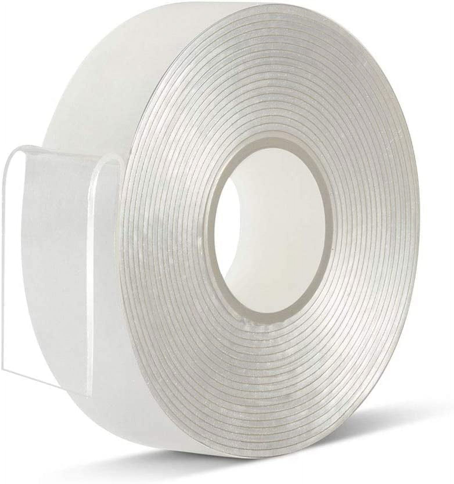 Double Sided Tape Heavy Duty - 3/4 in 10 Ft No Residue Clear Removable ...