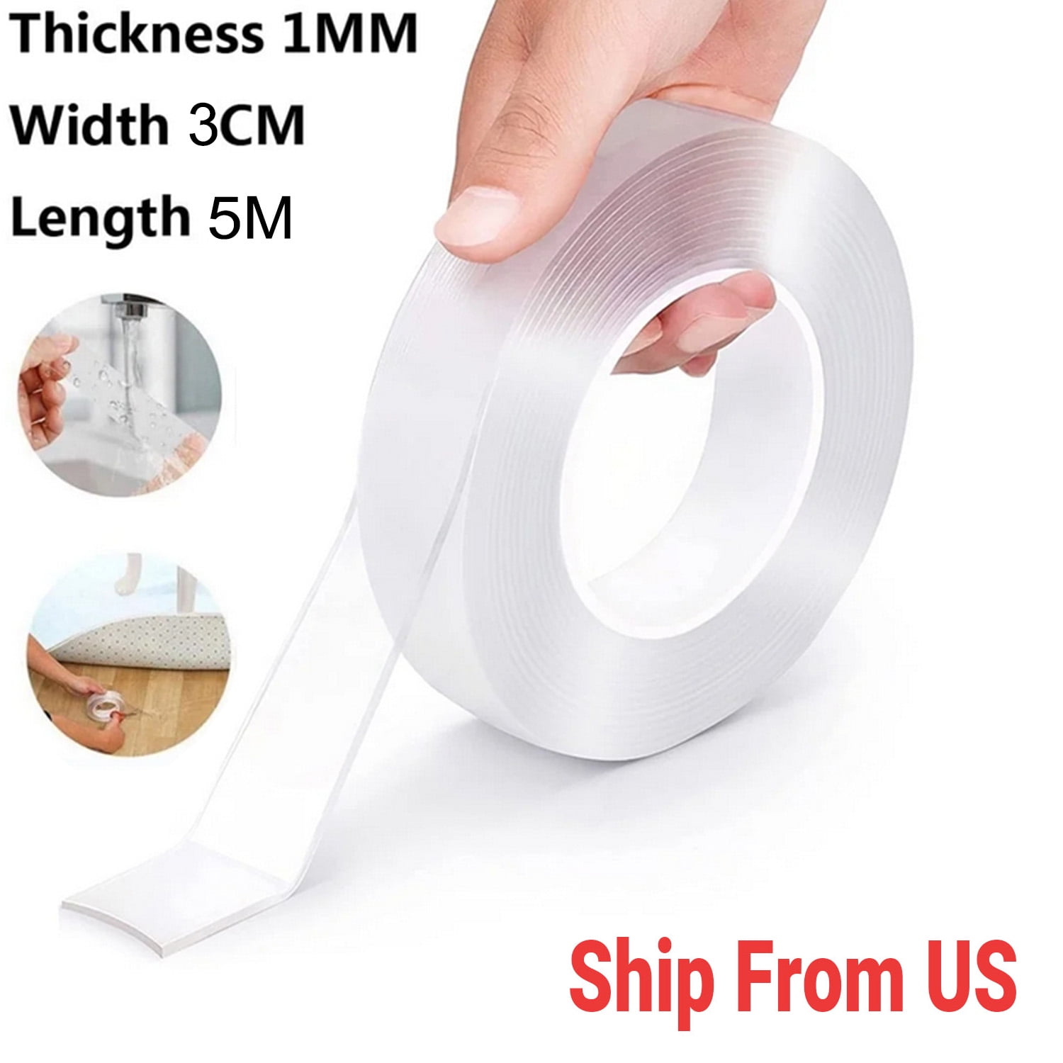Double Sided Tape Heavy Duty, Double Stick Mounting Adhesive Tape (1 ...