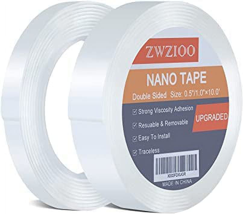 Double Sided Tape Heavy Duty, Multipurpose Mounting Tape Removable Nano Tape Adhesive Grip ...